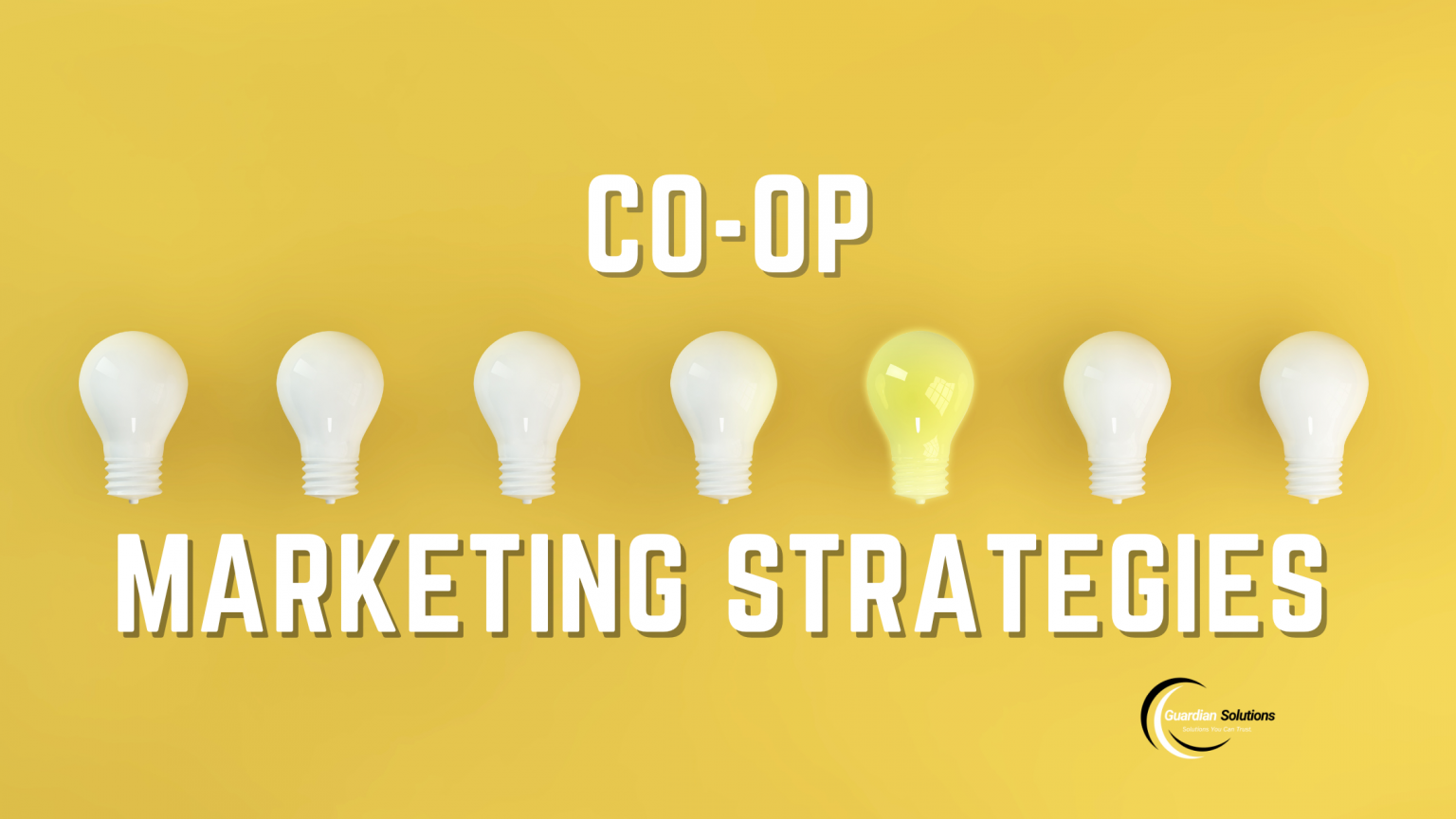 Basics of Co-Op Marketing Strategies - Guardian Solutions